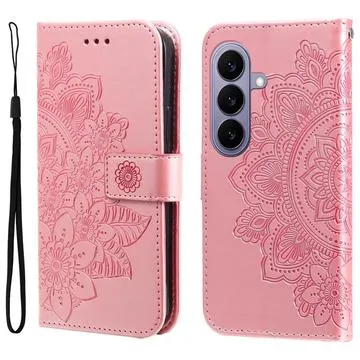 SAMSUNG GALAXY S27 MANDALA WALLET CASE WITH WRIST STRAP - PINK