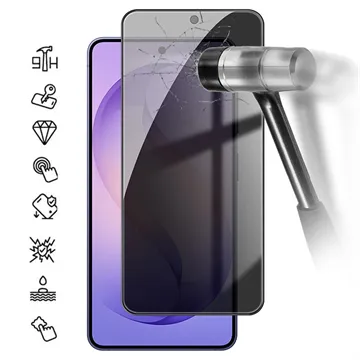 SAMSUNG GALAXY S27 PRIVACY FULL COVER FULL COVER ZAŠTITNO KALJENO STAKLO - 9H - CRNE IVICE