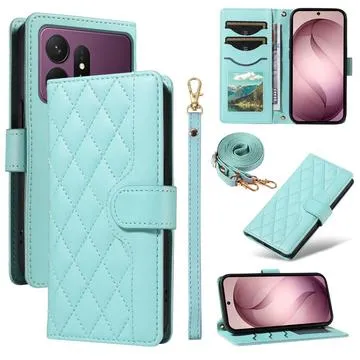 SAMSUNG GALAXY S27 PRO LUXURY QUILTED WALLET CASE - GREEN