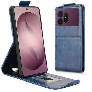 SAMSUNG GALAXY S27 PRO VERTICAL FLIP CASE WITH STAND - DARK BLUE
