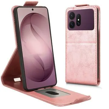 SAMSUNG GALAXY S27 PRO VERTICAL FLIP CASE WITH STAND - ROSE GOLD