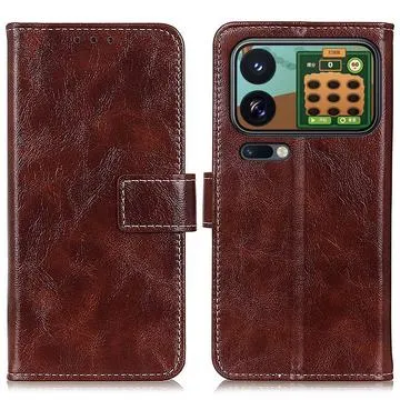 XIAOMI 18 PRO WALLET CASE WITH STAND - BROWN