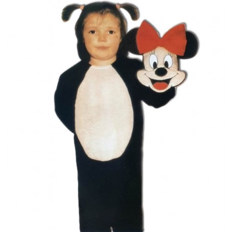 Mini Maus dečiji kostim – crni kombinezon sa maskom