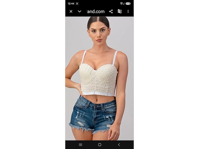 KORSET BELI BISERI PRELEP