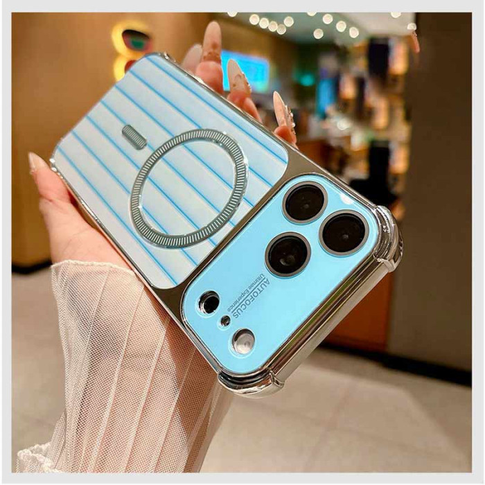 FUTROLA YOVOE HARD CASE MAGNETIC CAMERA PROTECT ZA IPHONE 18 PRO PLAVA