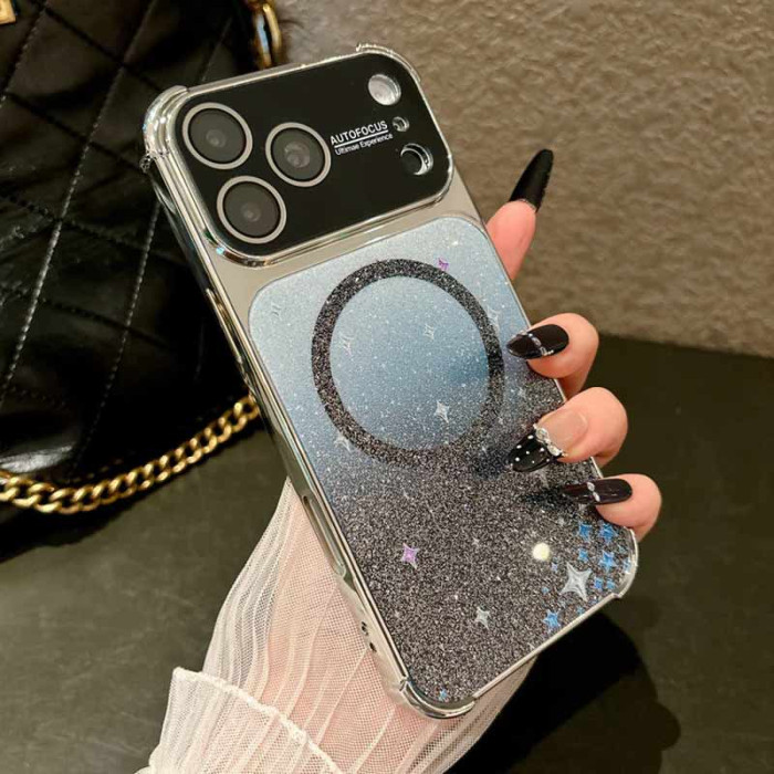 FUTROLA YOVOE HARD CASE MAGNETIC SHINE ZA IPHONE 18 PRO MAX CRNA