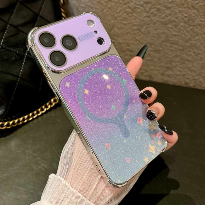 FUTROLA YOVOE HARD CASE MAGNETIC SHINE ZA IPHONE 18 PRO MAX LJUBICASTA