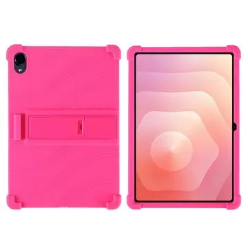 SAMSUNG GALAXY TAB S12+ SILICONE CASE WITH KICKSTAND - HOT PINK
