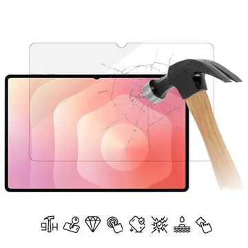 SAMSUNG GALAXY TAB S12+ TEMPERED GLASS SCREEN PROTECTOR - 9H - CASE FRIENDLY - TRANSPARENT
