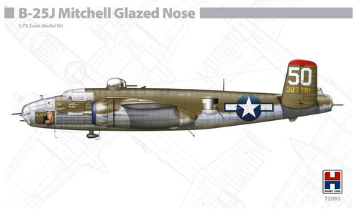 NEW! Hobby 2000 72092 North American B-25 J Mitchell - Glazed Nose