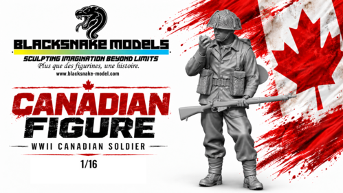 NEW! BlackSnake Model CAN-01-16 Canadian WWII Soldier with an Apple (1 Figure)