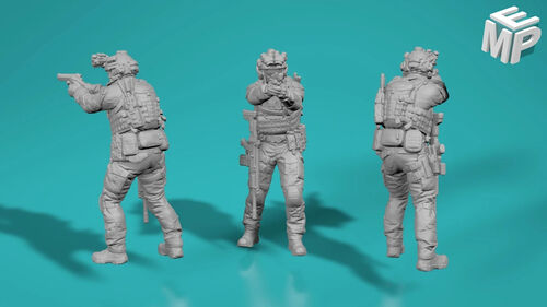 NEW! EMP3D 99201289-48 Współczesny Żołnierz - Poza Nr 21 (1 Figurka)
