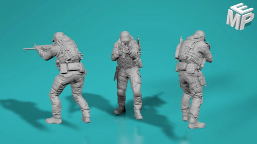 NEW! EMP3D 99201284-48 Współczesny Żołnierz - Poza Nr 16 (1 Figurka)