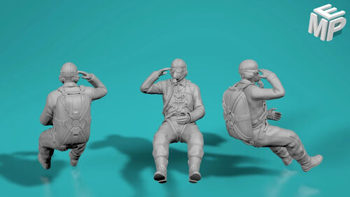 NEW! EMP3D 99203624-48 Pilot Francuski 2WŚ (1 Figurka)