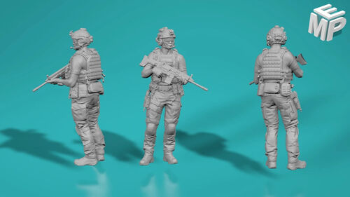 NEW! EMP3D 99201300-48 Współczesny Żołnierz - Poza Nr 32 (1 Figurka)