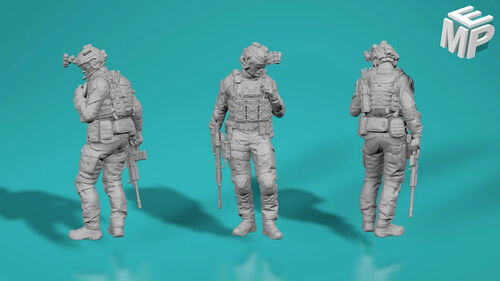 NEW! EMP3D 99201301-48 Współczesny Żołnierz - Poza Nr 33 (1 Figurka)
