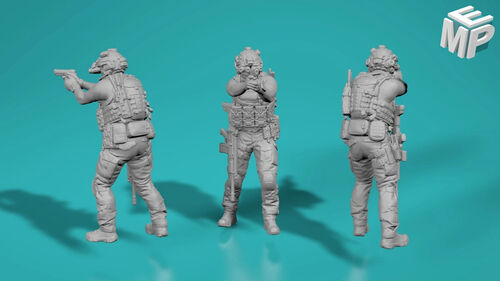 NEW! EMP3D 99201291-72 Współczesny Żołnierz - Poza Nr 23 (1 Figurka)