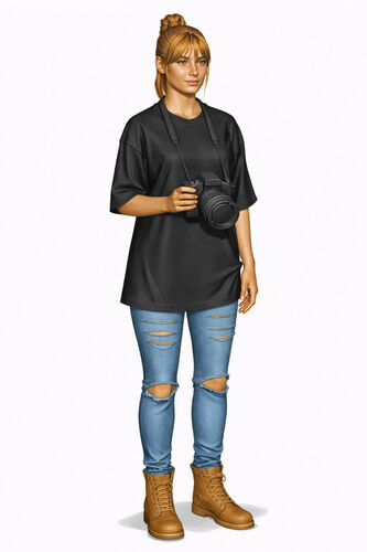 NEW! EMP3D 99204970-25 Dziewczyna Z Aparatem Fotograficznym (1 Figurka)