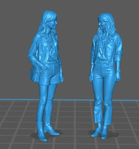 NEW! EMP3D 99204981-25 2 Młode Dziewczyny Rozmawiające