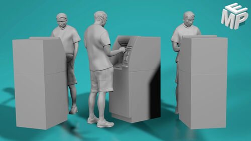 NEW! EMP3D 99205037-25 Mężczyzna Przy Bankomacie (1 Figurka)