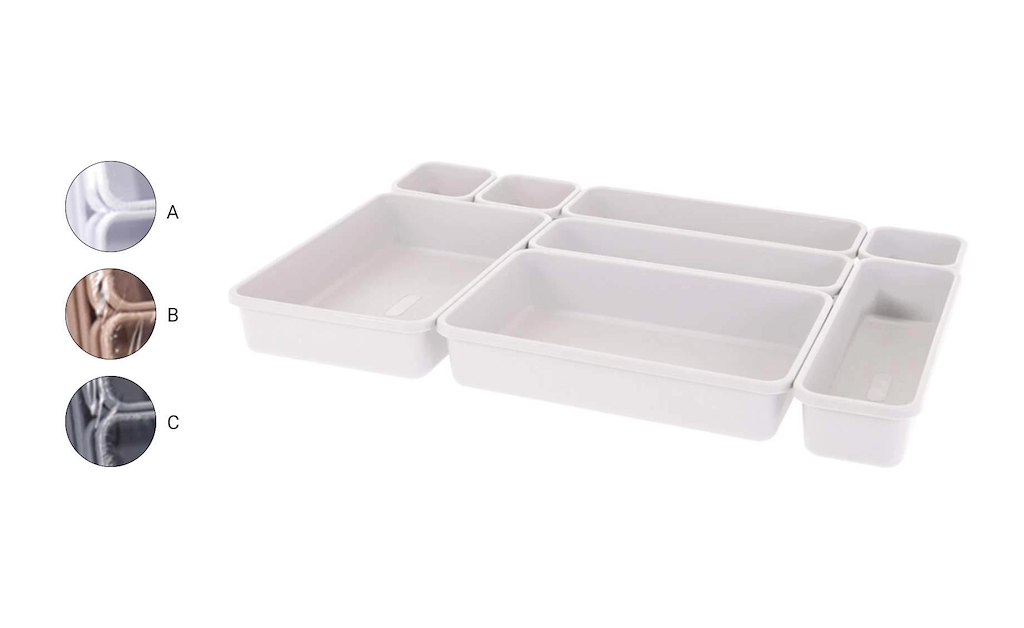 Organizator za fioku Harvest 8 kom više boja
