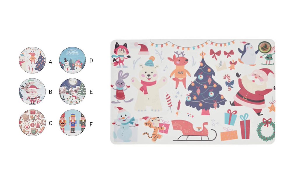 Podmetač Natale 43,5x28,5cm sort6