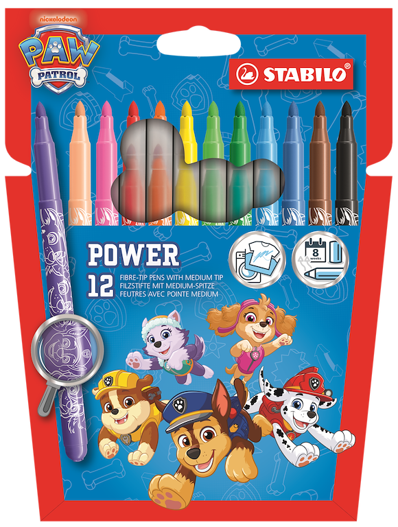 Flomasteri STABILO PAW Patrol power set 1/12