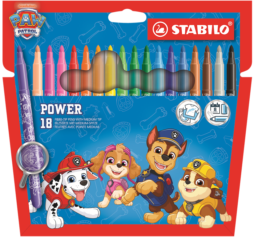 Flomasteri STABILO PAW Patrol power set 1/18