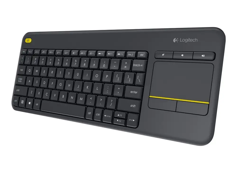 LOGITECH K400 PLUS Wireless Touchpad US Black 920-007145