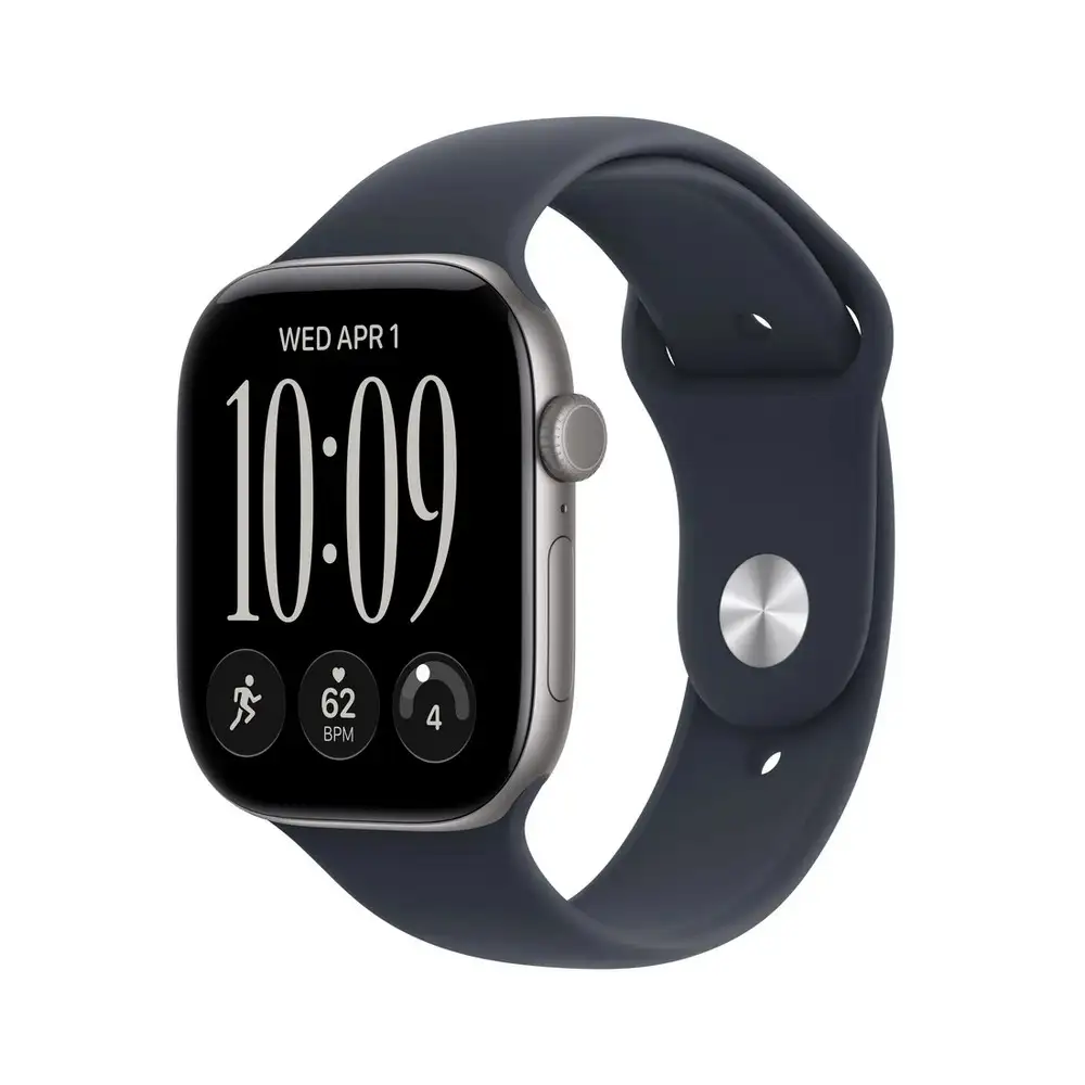 APPLE Watch S12 GPS 46mm Space Grey Aluminium Case with Navy Blue Sport Band - M/L mjej4wf/a