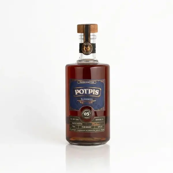 POTPIS rakija šljiva barik 05 40% 0.70l