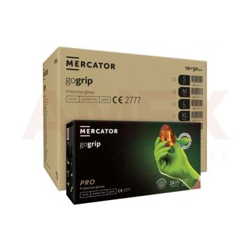 Zaštitne nitrilne rukavice Mercator Gogrip Green, veličina L, 50 kom.