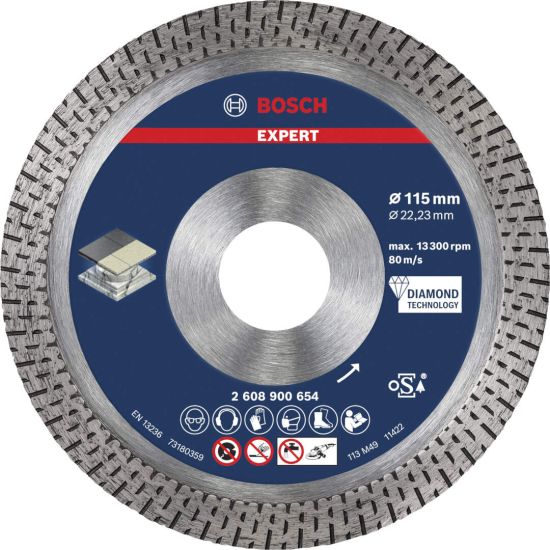 Bosch EXPERT HardCeramic dijamantska rezna ploča 115 x 22,23 x 1,4 x 10 mm - 2608900654
