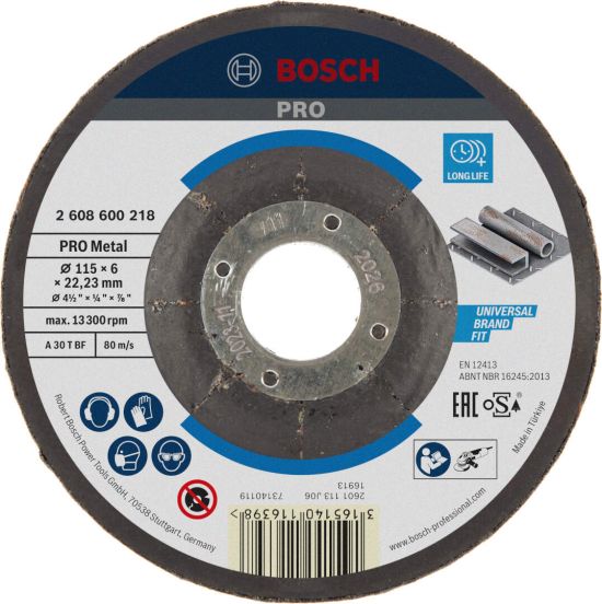 Bosch PRO Metal brusna ploča 115x6 mm A 30 T BF oSa (2608600218)