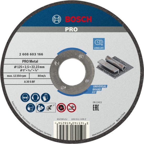 Bosch PRO Metal rezna ploča 125x2.5 mm A 30 S BF ravna (2608603166)