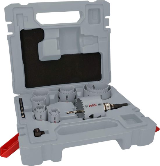 Bosch PRO Multi Material Q-Lock set adaptera i testere za otvore 20, 22, 25, 32, 35, 40, 44, 51, 60, 68, 76 mm 15/1 (2608901549)