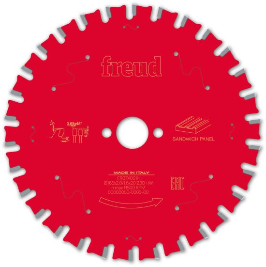 FREUD 165x2,0x20mm 30Z list cirkularne testere za sendvič panele FR07X001H