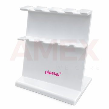 Stalak za pipete AHN pipet4u, 4 mesta, beli
