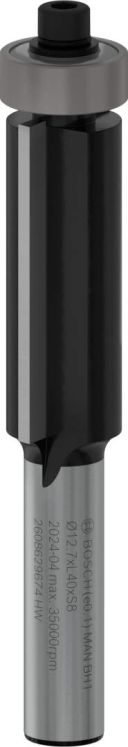 Bosch PRO glodalo za glodanje u ravni sa ležajevima na dnu, Ø 12,7xL 40, prihvat 8 mm (2608629674)