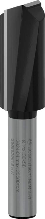 Bosch PRO ravno glodalo, dva žleba, Ø 14xL 30, prihvat 8 mm (2608629678)