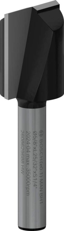 Bosch PRO ravno glodalo, dva žleba, Ø 5/8xL 49/64", prihvat 1/4" (2608629688)
