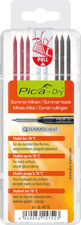 Pica mine Dry Automatic crvene/bele/crne - pakovanje od 8 komada - 4070