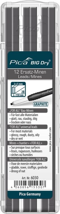 Mine za Pica Big Dry olovku - grafit univerzalne 12kom. Pica 6030