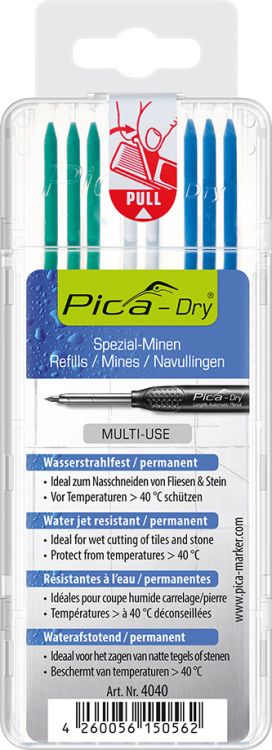 Pica 4040 zamenska mina za Pica Dry; 3 x plava / 2 x bela / 3 x zelena 8kom.