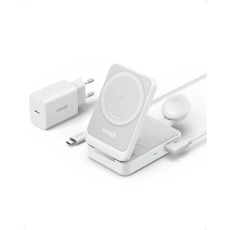 ANKER MagGo Wireless Charging Station 15w, 3 in 1