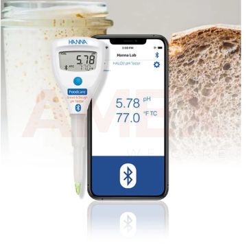 pH tester sa Bluetooth vezom za hleb i kiselo testo Hanna Instruments HALO2, 0,00 - 12,00 pH