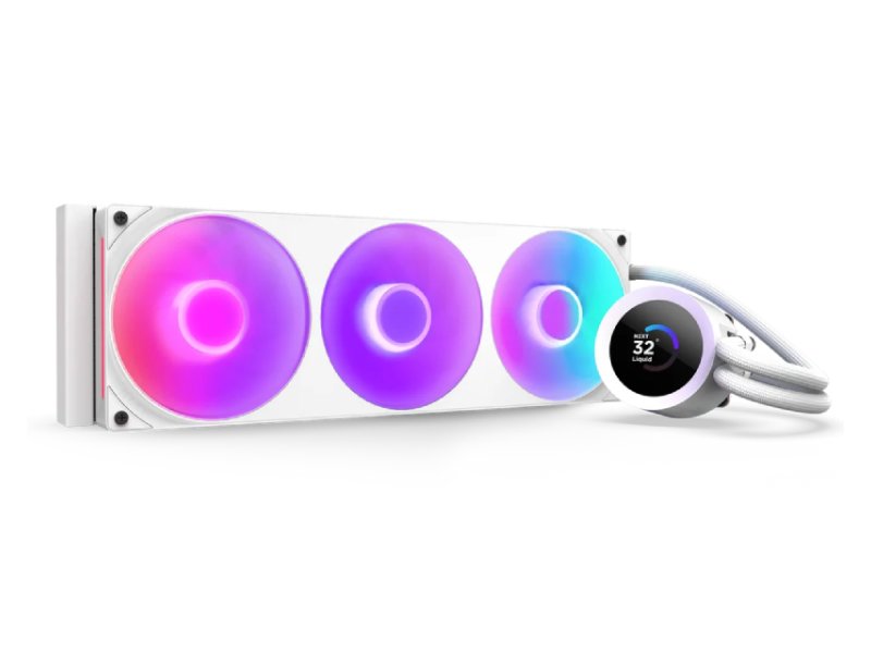 NZXT KRAKEN PLUS 360 RGB V2 VODENO HLAĐENJE BELO (RL-KR360-W2)