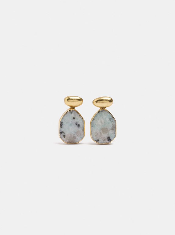 IRREGULAR STONE EARRINGS