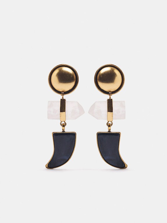 GEOMETRIC STONE EARRINGS