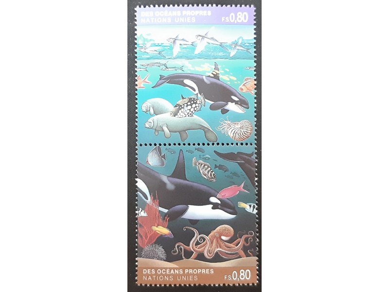 K10 UN Geneva Fauna Par cisto ispod nominale 92g